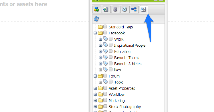 Experiencing Adobe Experience Manager Aem Cq Aem Cq 56 New Tag Tree Tab In Sidekick 