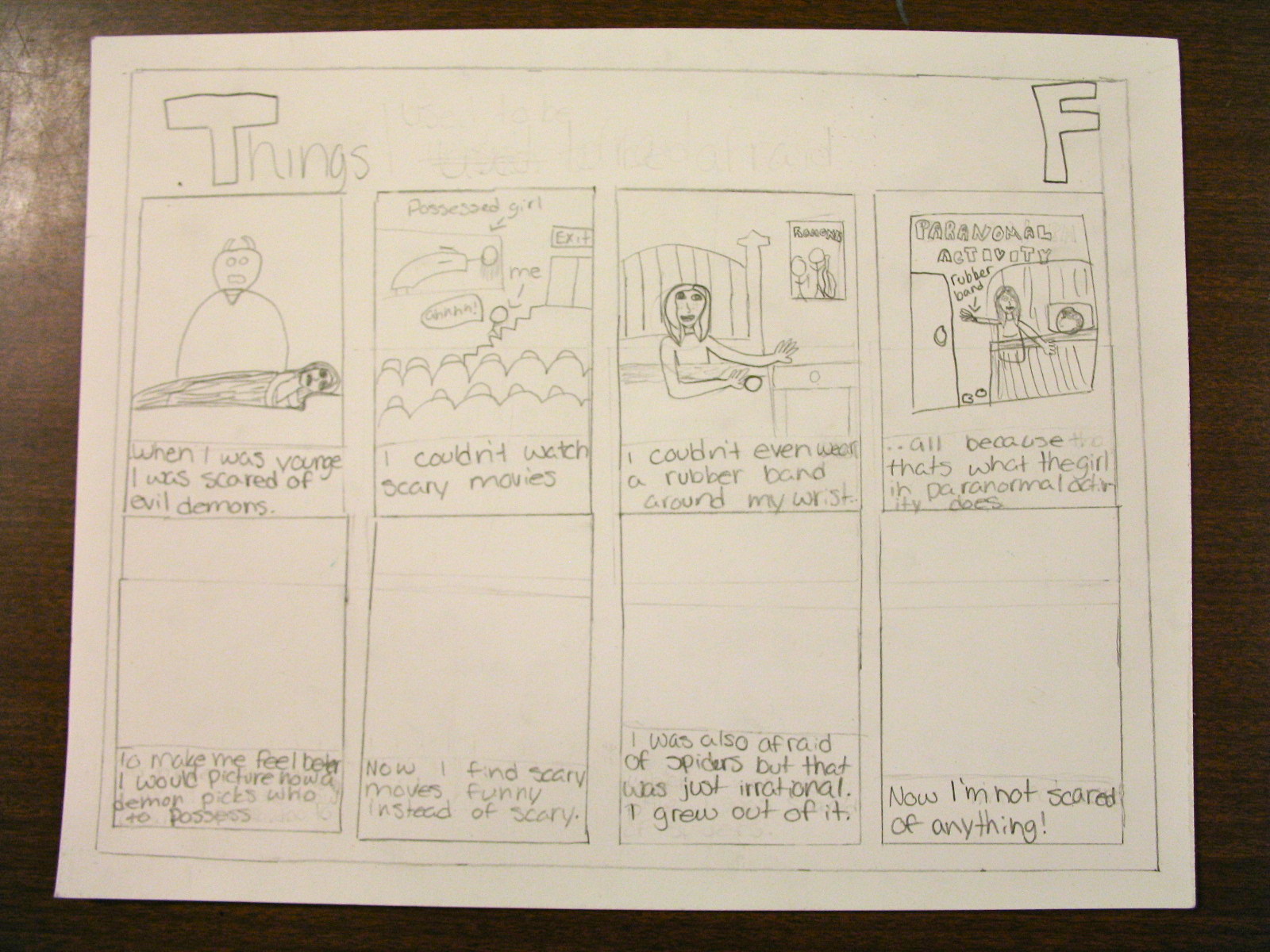 Coonley Art Studio: Autobiographical Comic Strips