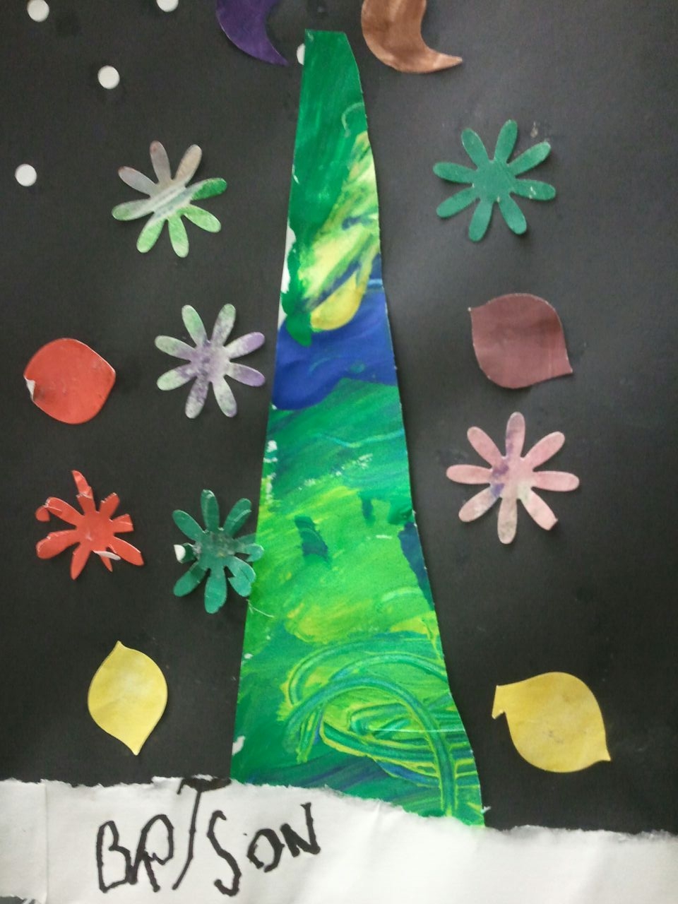 Mrs. Humpal's Room: Collage Trees!