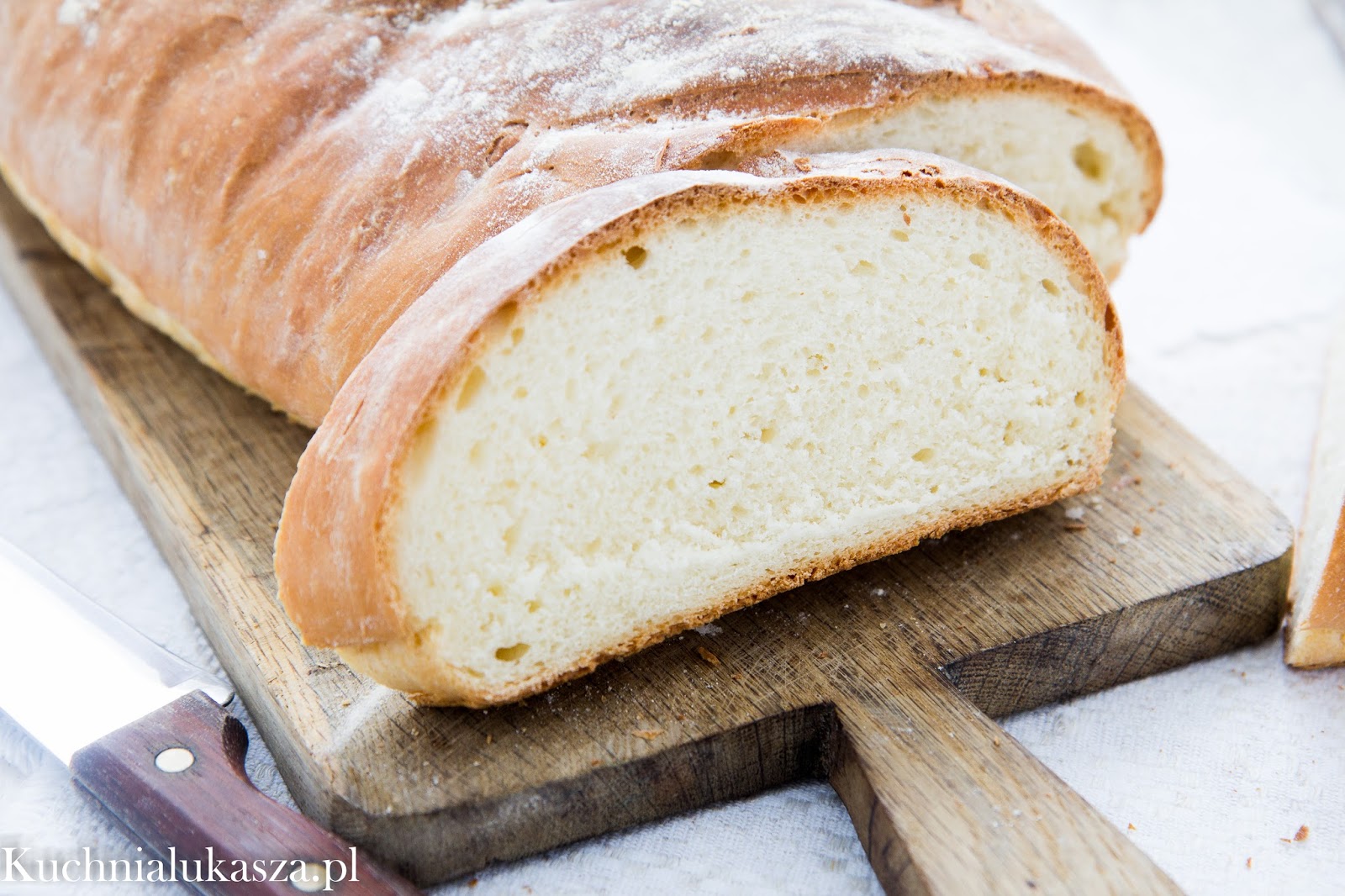 Prosty chleb pszenny - Kuchnia Łukasza