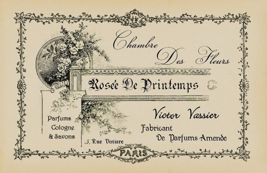 Tattered Treasures: Printable French Perfume Label!