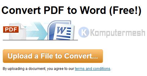 13 Website / Situs Convert PDF ke Word Online (Gratis) | KOMPUTERMESH