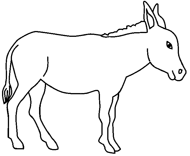 Dibujos para colorear donkey - Imagui