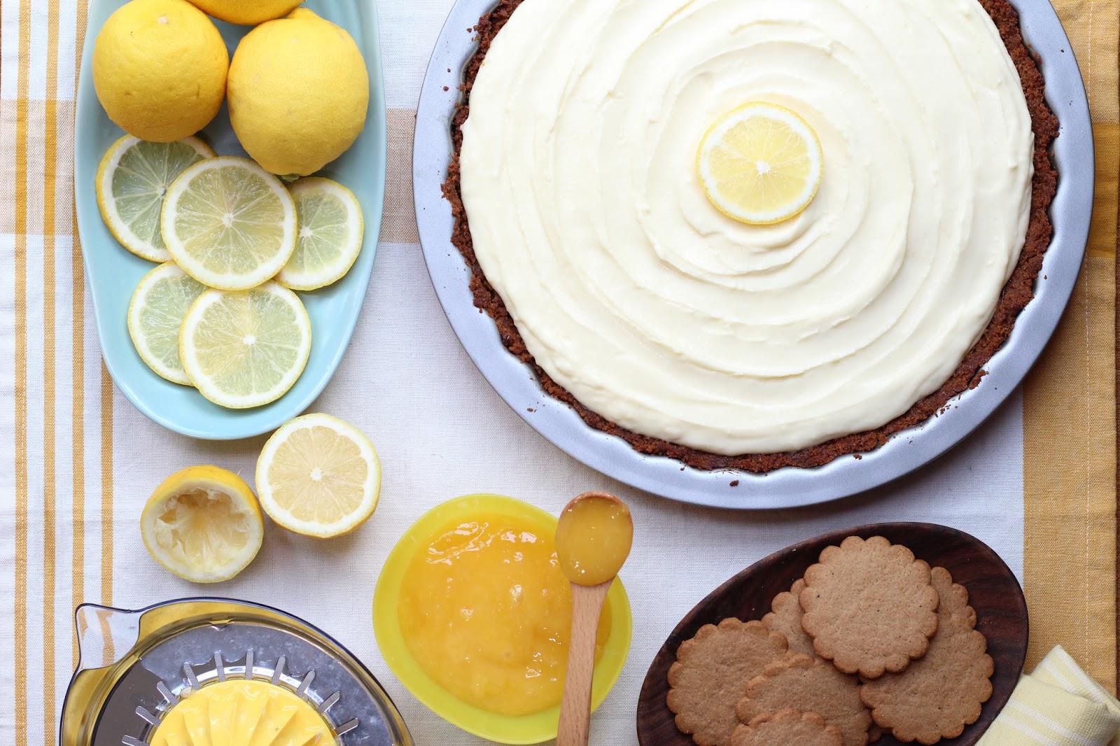 Honey Bee Sweets: Ginger Tart with Lemon Mascarpone Cheese Tart