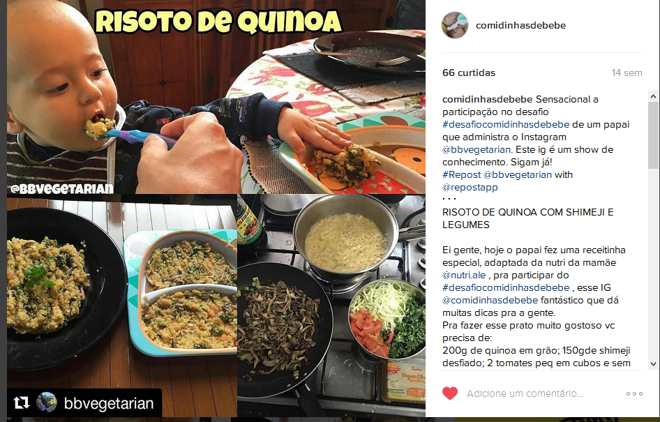 Como deve ser a comidinha aos 12 meses?