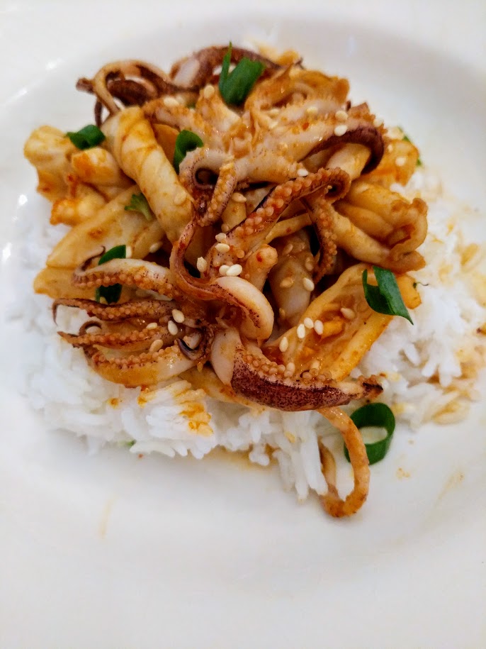 Chef Bolek: Ojingeo Bokkeum (Korean Spicy Stir Fried Squid)
