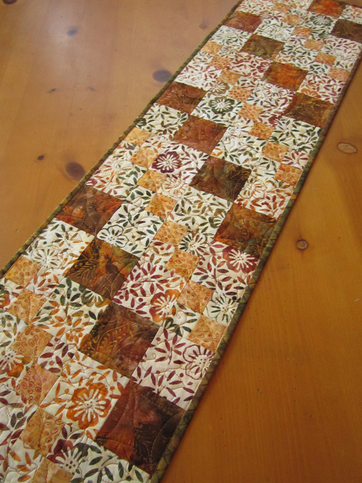 Patchwork Mountain - Handmade Quilts, Table Runners, Table Toppers and Pot Holders: Fall Batik ...