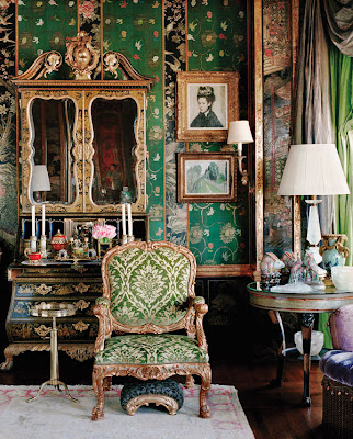Leaves you wanting more: Getty Glamour with Chinoiserie and Rococo