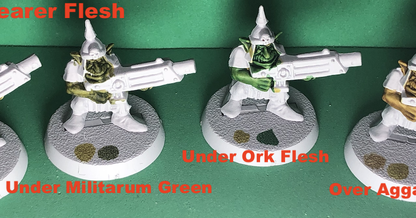 Dale's Wargames: Contrast Paints for Painting Ork Skin