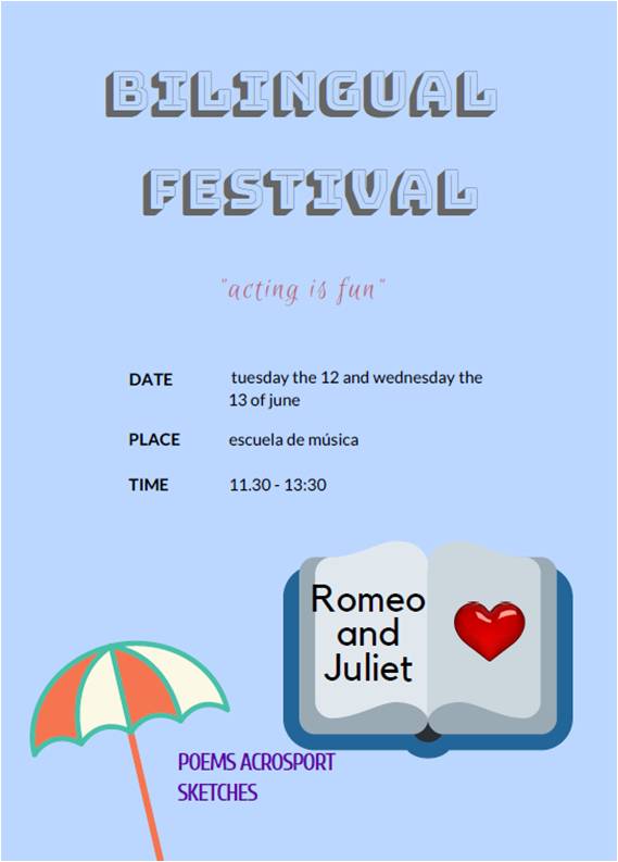 TecnoMaria: Bilingual Festival 2018: Poster contest