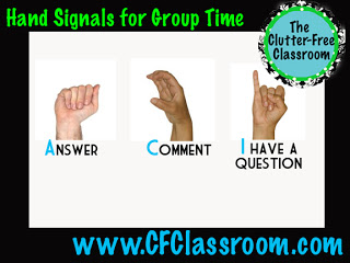Jiru's Classroom: Hand Signals for Group Time