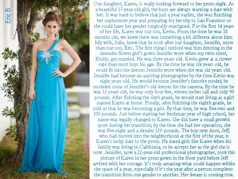 Eric's Transgender Captions: Karen's Prom Night