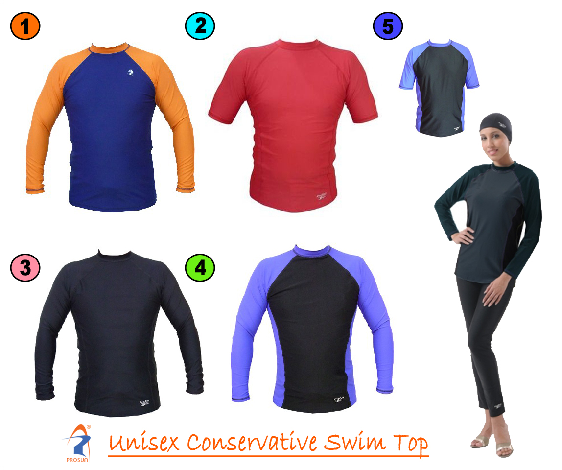 Beach n Co.: Unisex Conservative Swim Top