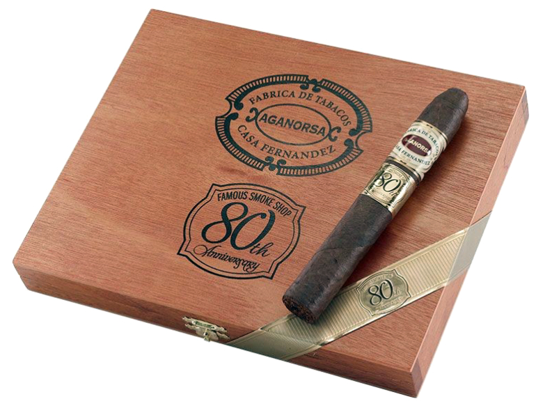 FAMOUS SMOKE SHOP CELEBRATES 80TH YEAR WITH AGANORSA LEAF ANNIVERSARY CIGAR