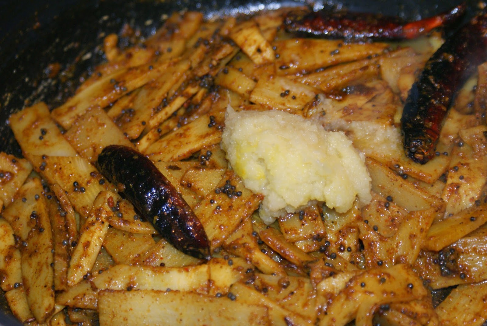 Nepali Tummy!!: Crispy Mustard Bamboo Shoot Recipe!!