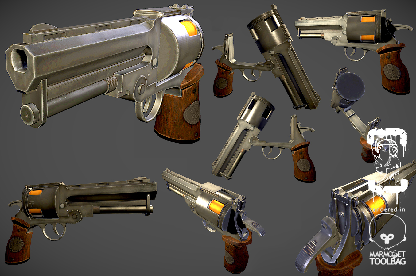 Hellboy's Revolver — polycount
