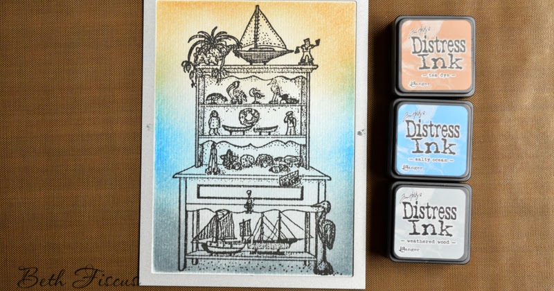 Beth's Beauties: Nautical Hutch Card