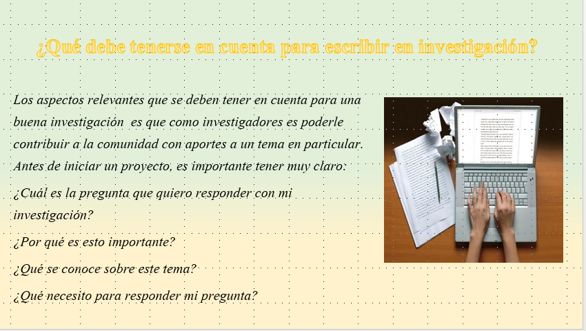 Manual Sobre la escritura en la investigación.