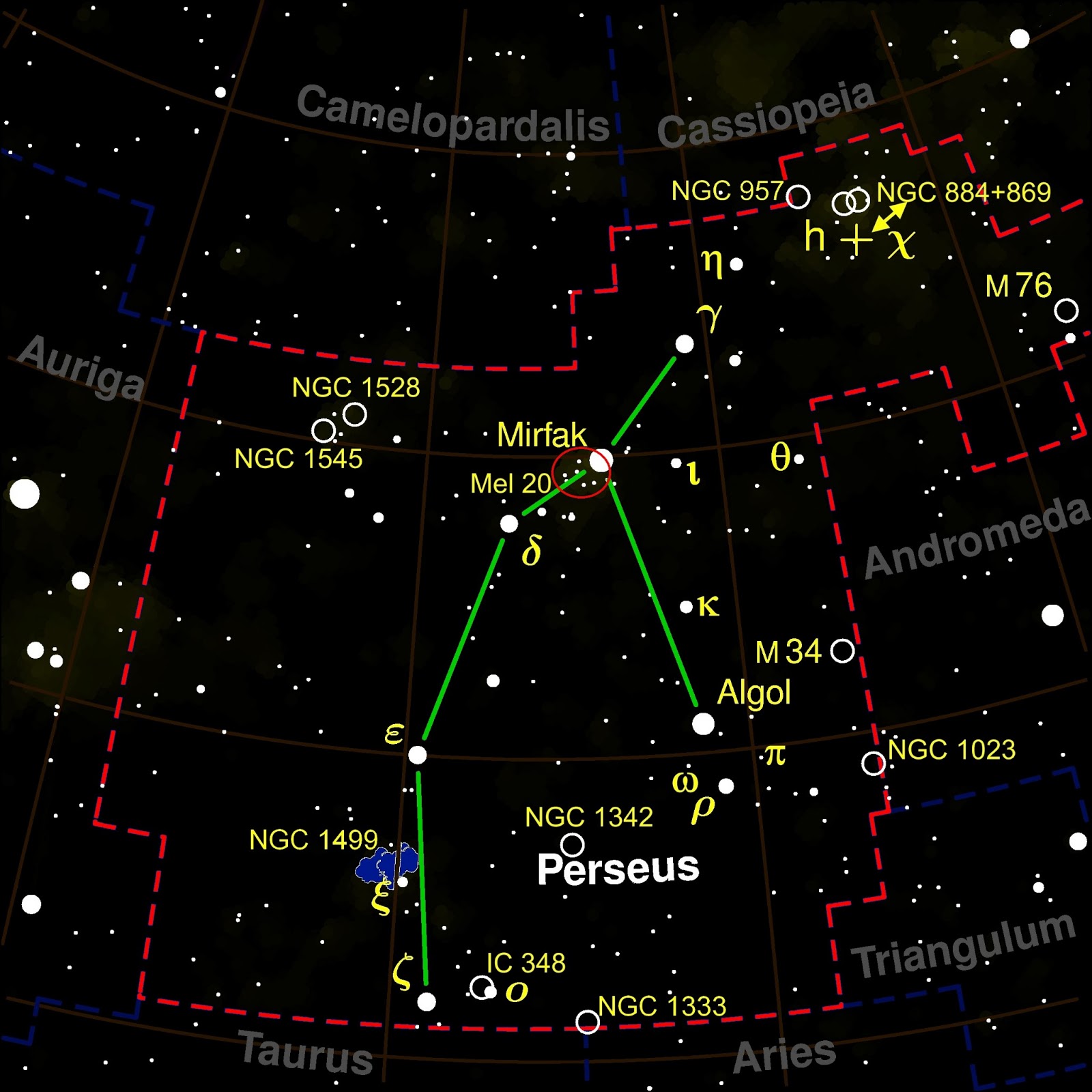 Perseus Constellation