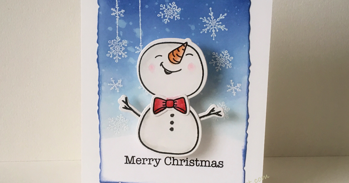 Sunny's Craft: Wobble snowman by HoneyBee Stamp