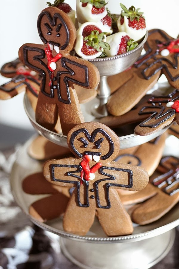 Gingerbread Halloween Vampire Cookies Recipe - Party Ideas | Party ...