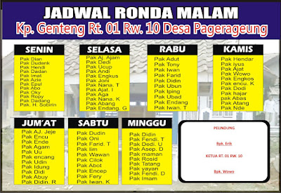 Download Contoh Jadwal Ronda.cdr - KARYAKU