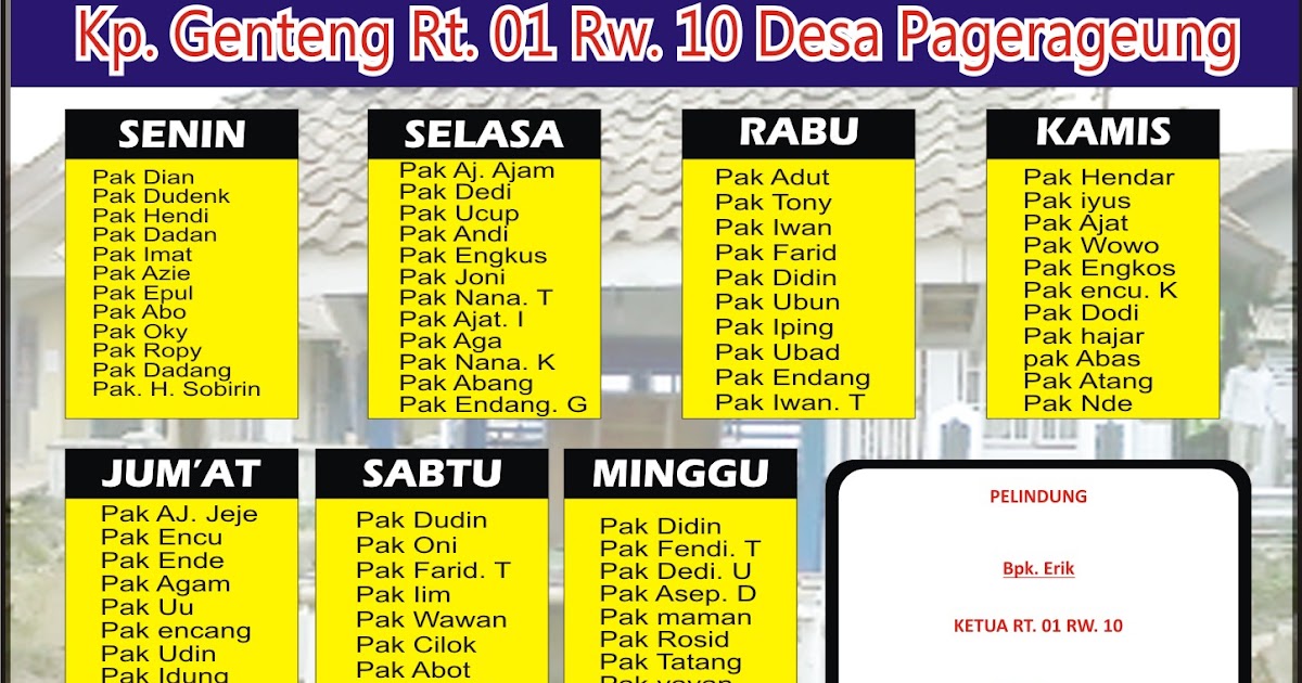 Download Contoh Jadwal Ronda.cdr - KARYAKU