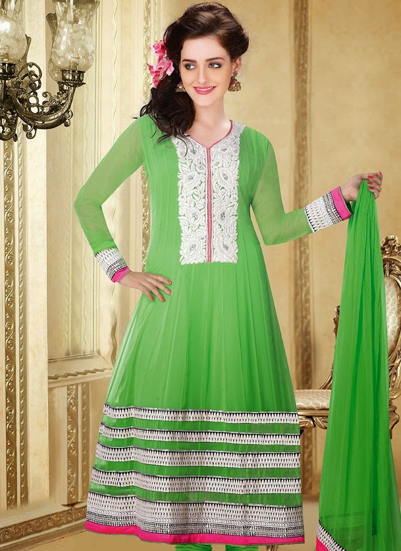 Indian Designers Churidar Suits Beautiful Dress 2013-14 - Beautiful ...