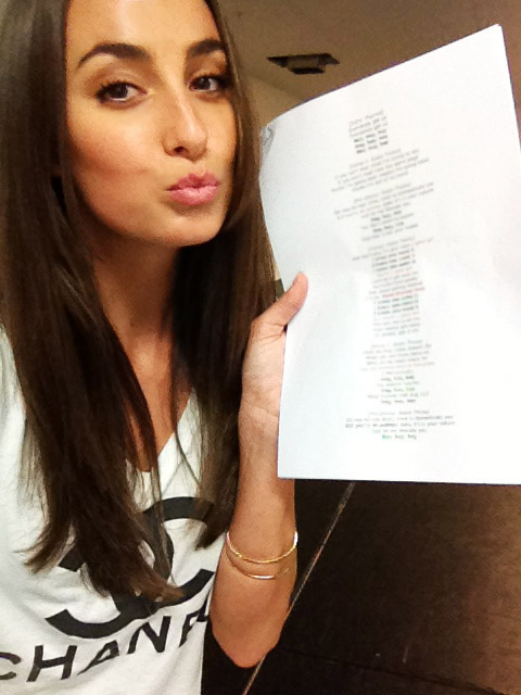 Bree Robertson: The Voice Australia rehearsal