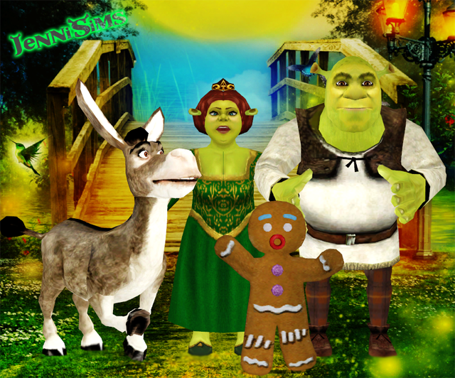 My Sims 3 Blog: Shrek Characters - Stereos and Lighting by JenniSims
