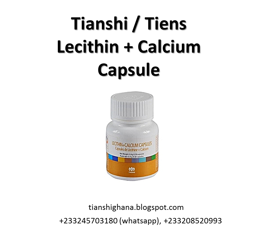 Benefits of Tianshi / Tiens Lecithin + Calcium Capsules