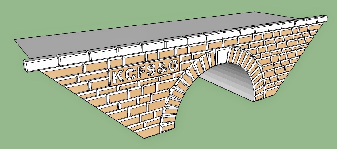 Nirvana Valley Model Railroad: Stone Arch Bridges, 3d printed, Down on ...
