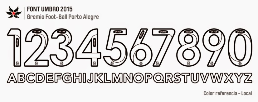 TIPOGRAFIAS Y FONTS: Font Gremio / Umbro 2015