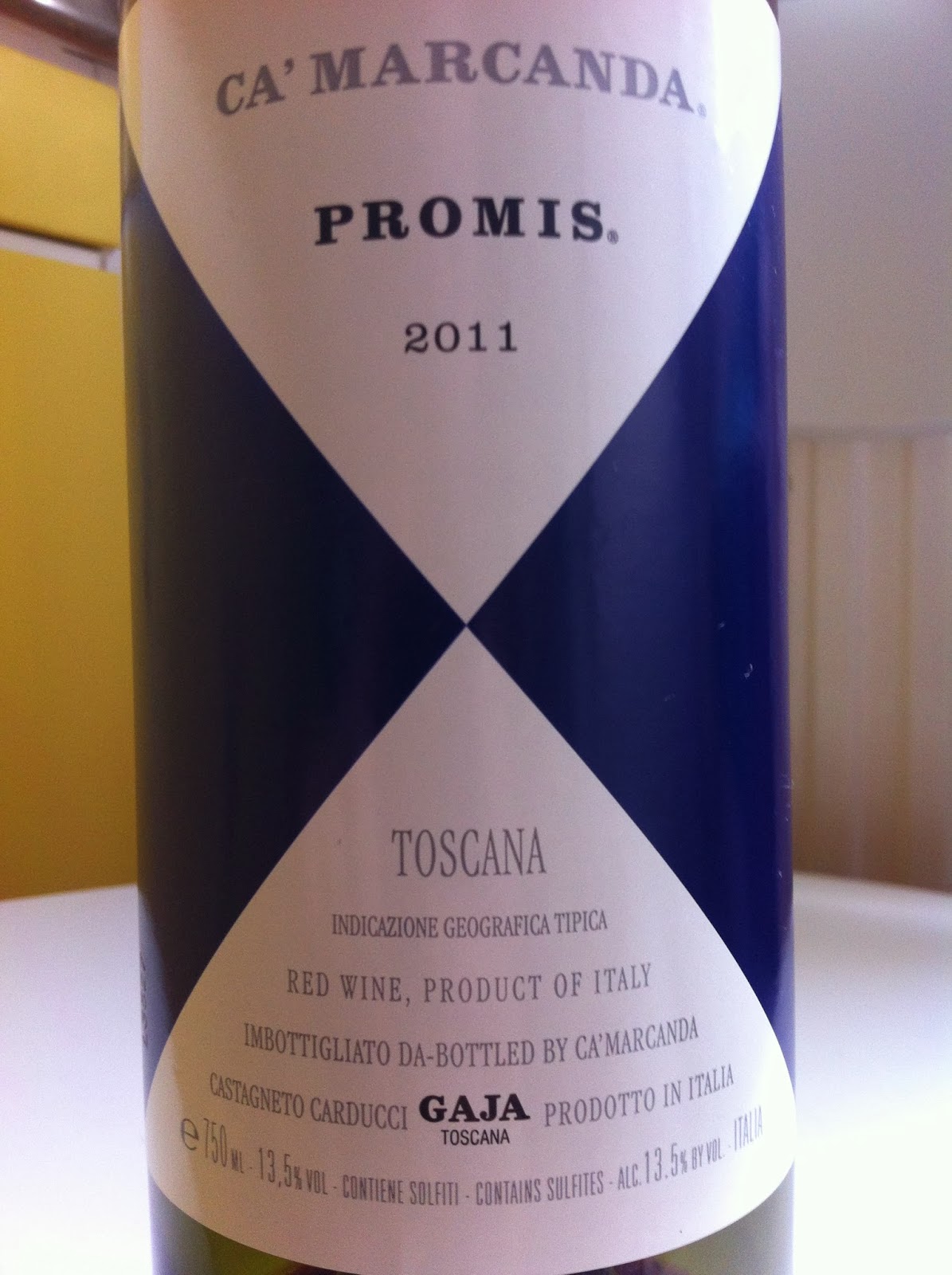 WINE IN SWEDEN: TN : Promis 2011, Gaja Ca'Marcanda, Castagneto Carducci ...