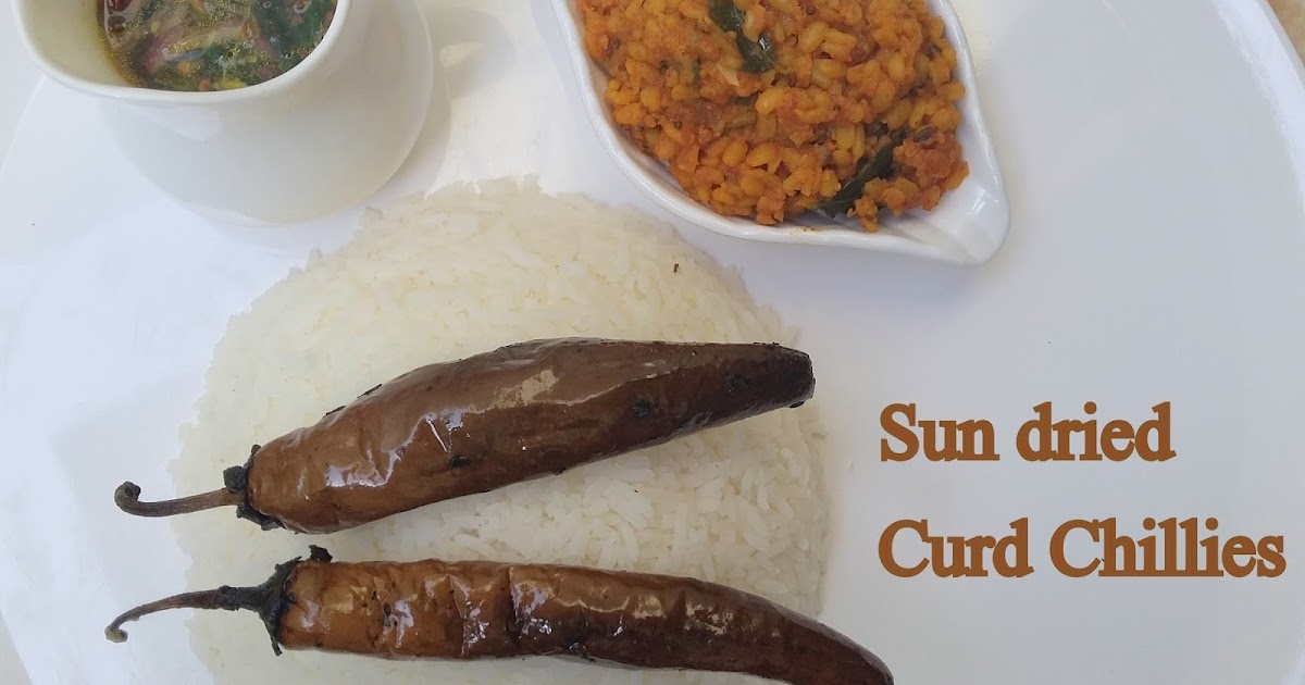 healthy recipes: How to make Sun Dried Curd Chillies Recipe - Sukhi ...