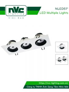 THƯƠNG HIỆU ĐÈN LED THẾ GIỚI: Đèn LED multiple downlight NLED51* thiết ...