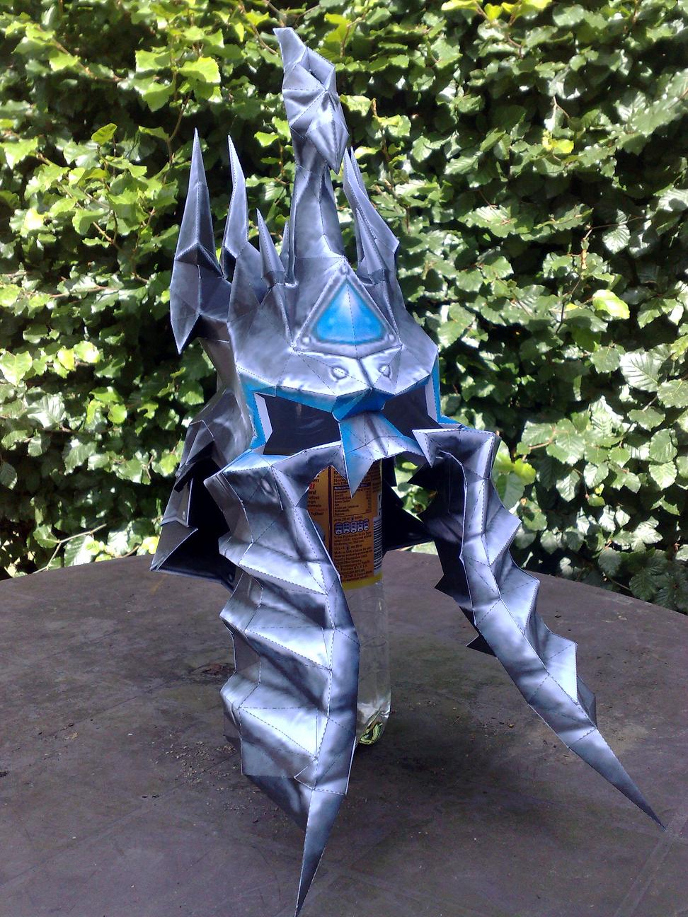 Papercraft - World of Warcraft Lich King Helmet - Papercraft4u | Free ...