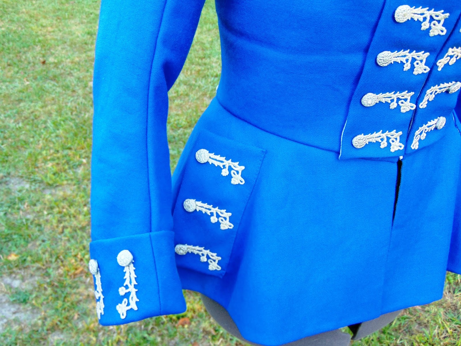 The Antique Sewist: JP Ryan Riding Habit - Royal Blue