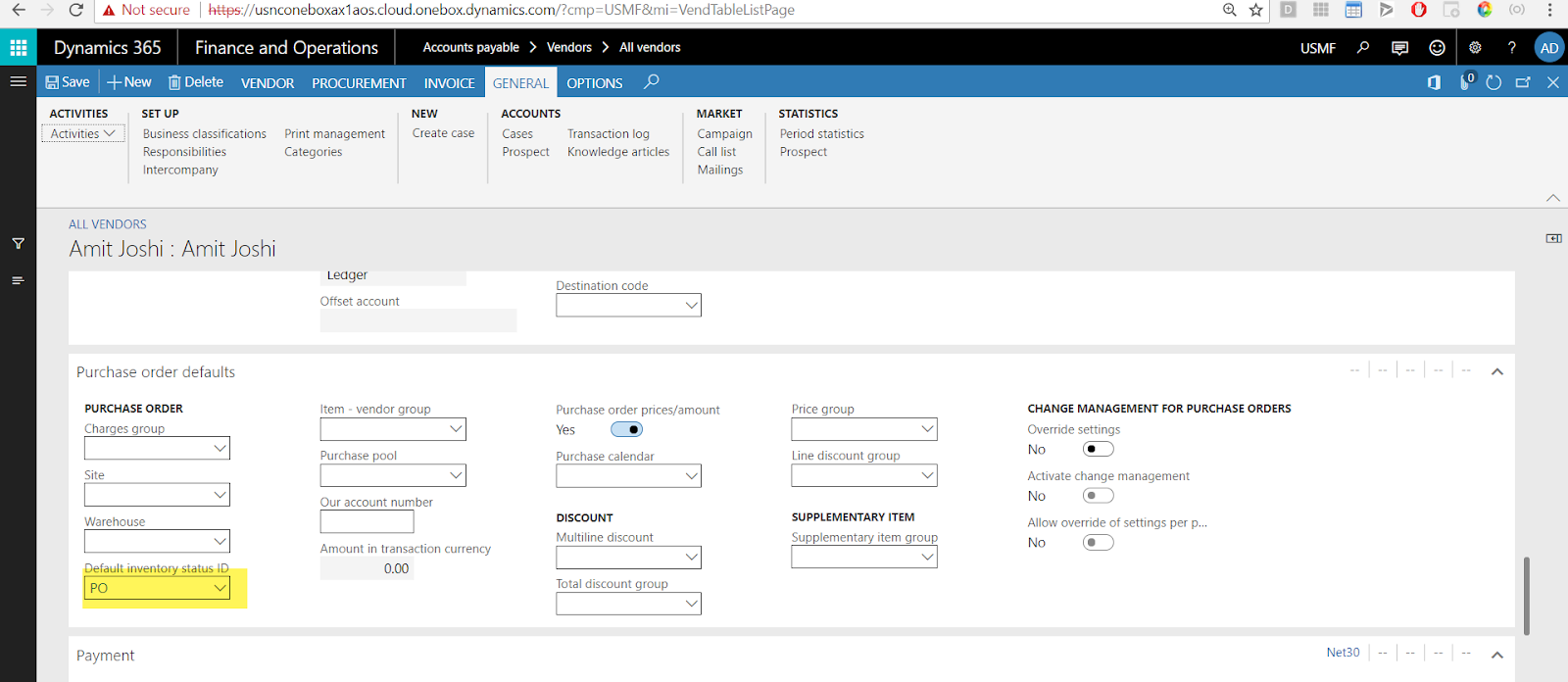 Bikash Chanda: D365 (VM/Update 11) new Storage dimension group ...