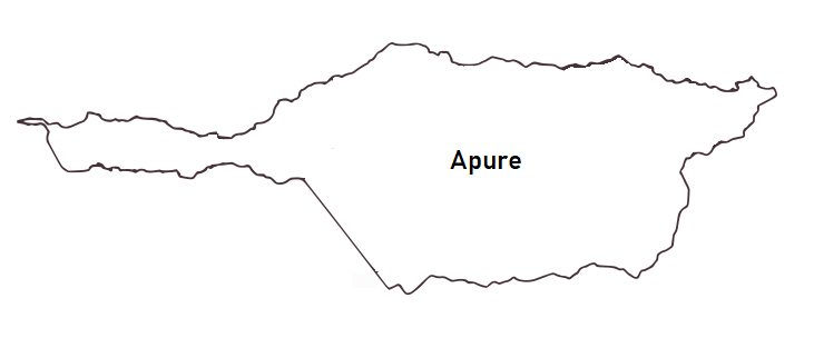 Blog de Biologia: Mapa del Estado Apure (Venezuela) para colorear