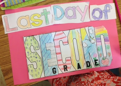 Simply Skilled in Second: Writing Keepsake - First Day & Last Day of School