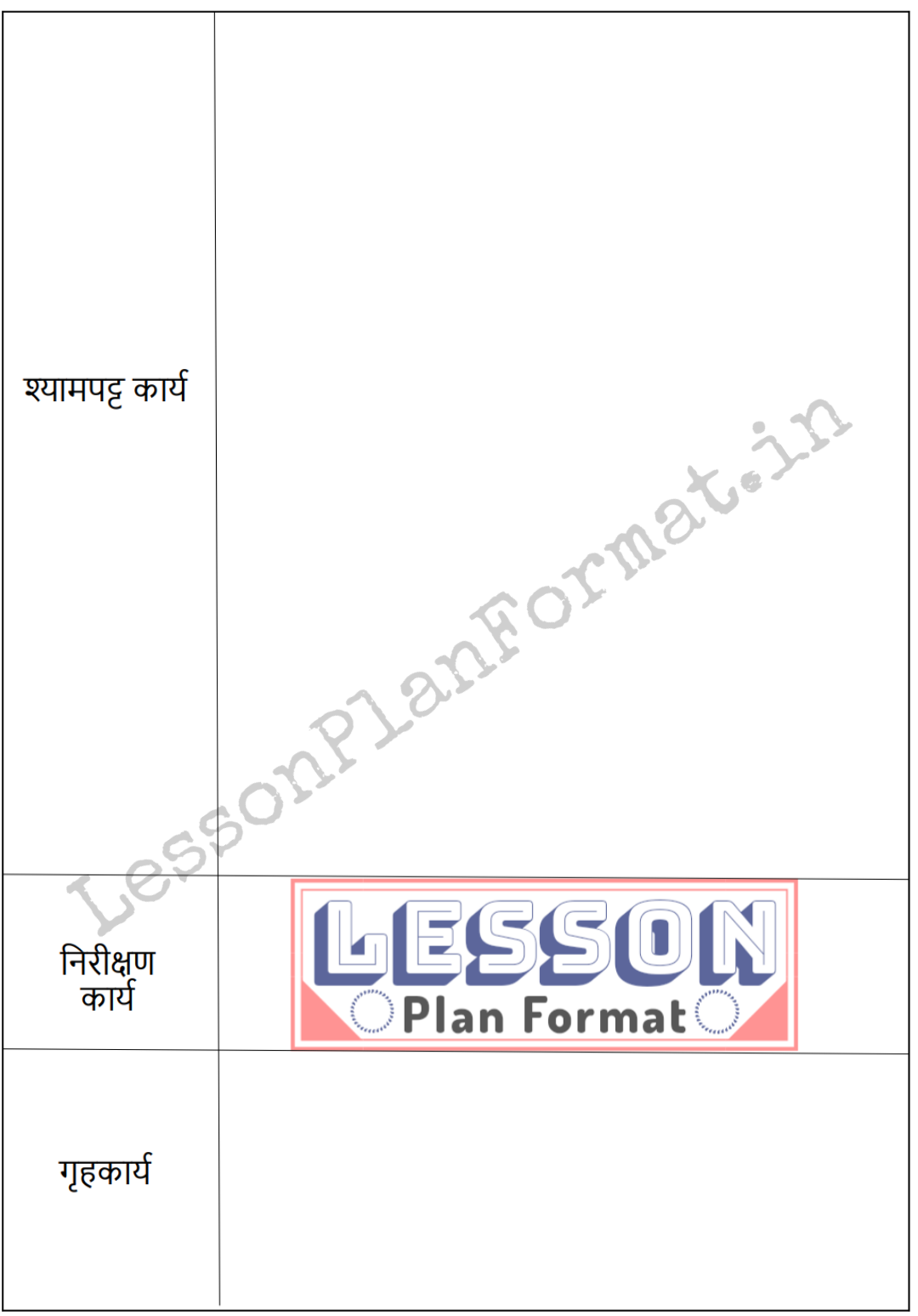Lesson Plan example for bed | deled lesson plan format