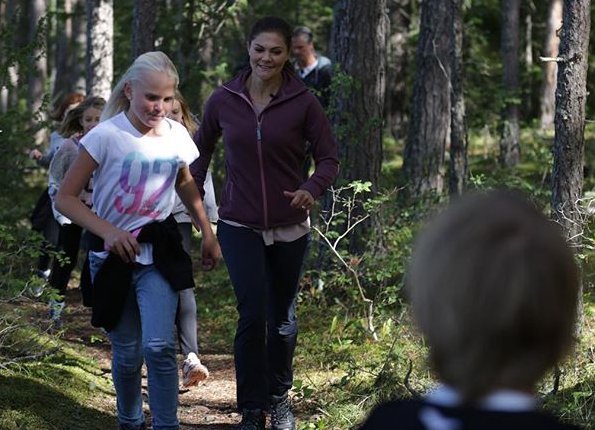 Crown Princess Victoria's 14th hiking is taking place in Uppland