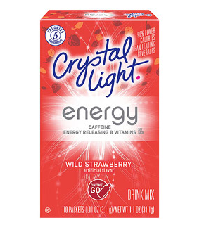 CAFFEINE!: Review for Crystal Light Energy--Wild Strawberry
