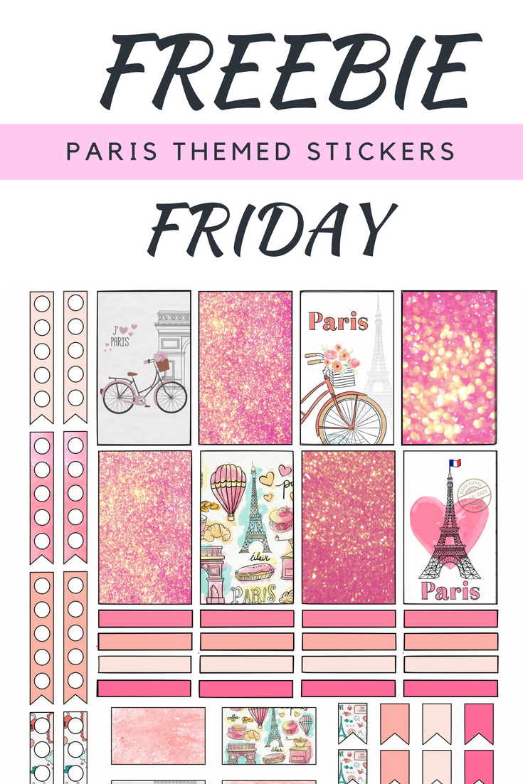 Malena Haas: FREEBIE Friday Paris Themed Planner Stickers