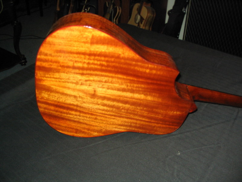 Jim's page: Single Cut acoustic guitar with slotted pedhead