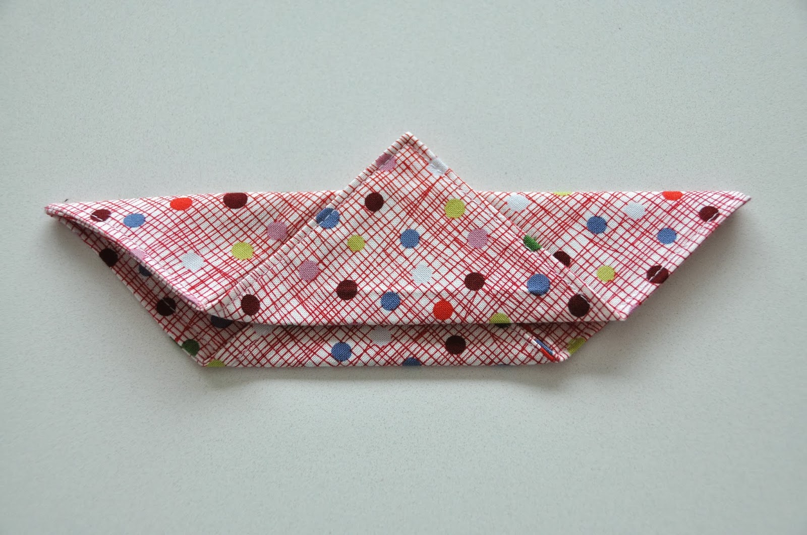 Origami met lapjes stof