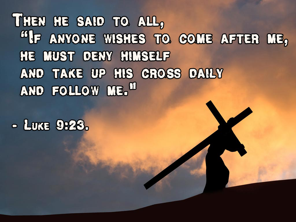 NO CRYING AT MY FUNERAL - by Paul Dion: TAKE UP YOUR CROSS AND SHARE ...
