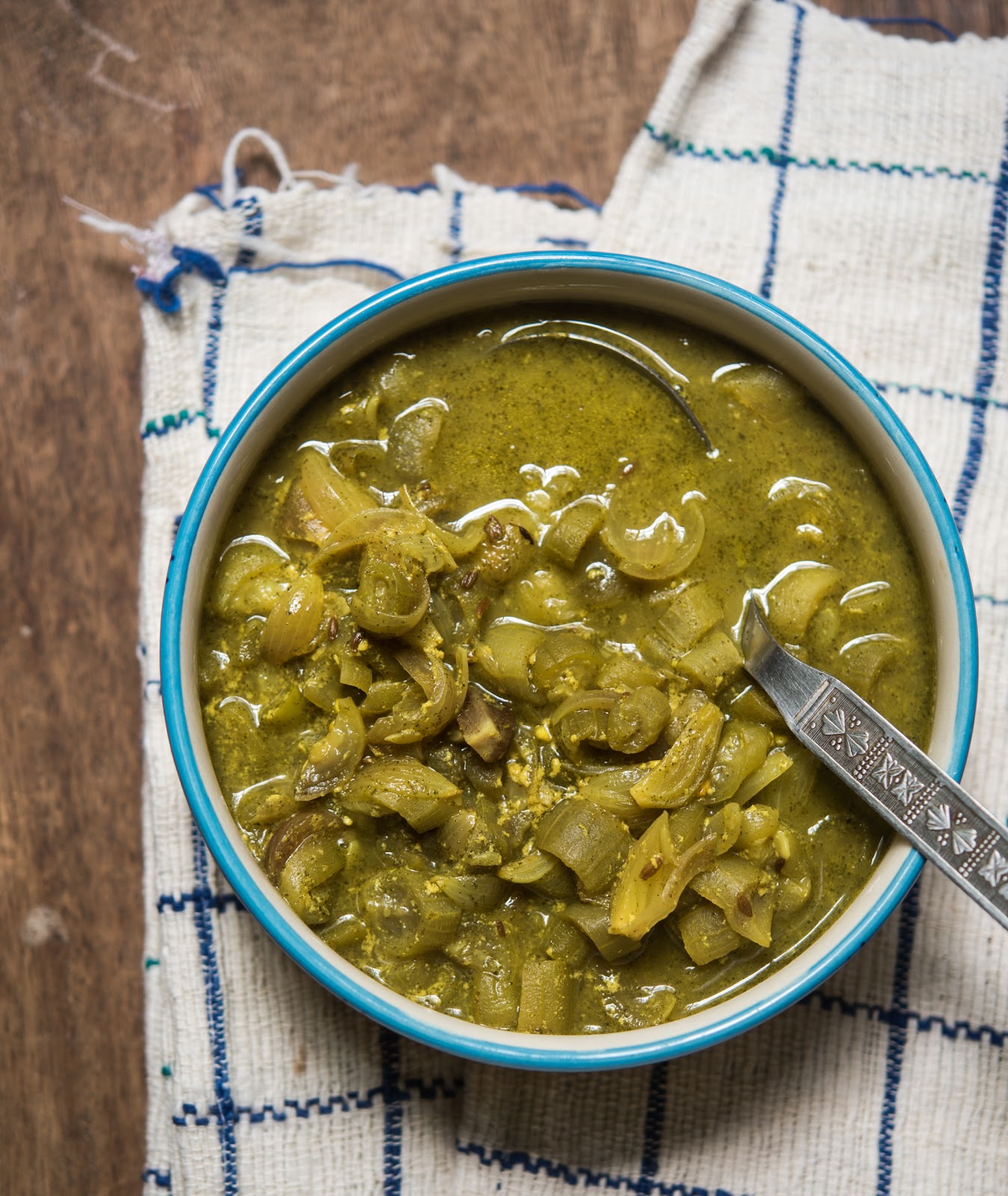 sponge gourd curry with Moringa/Drumstick powder