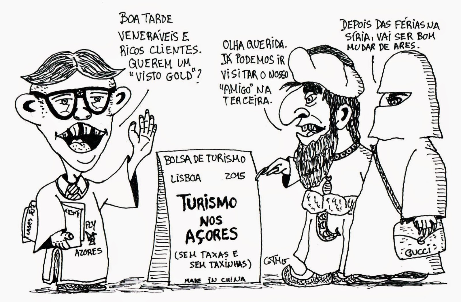 Cartoon Turismo nos Açores ~ Jornal da Ilha Graciosa